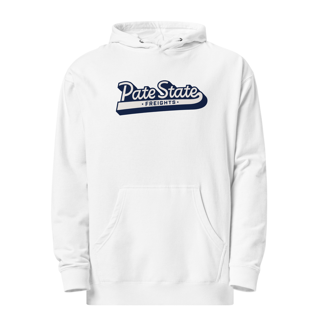 Pate State Script Hoodie – Pate State Material